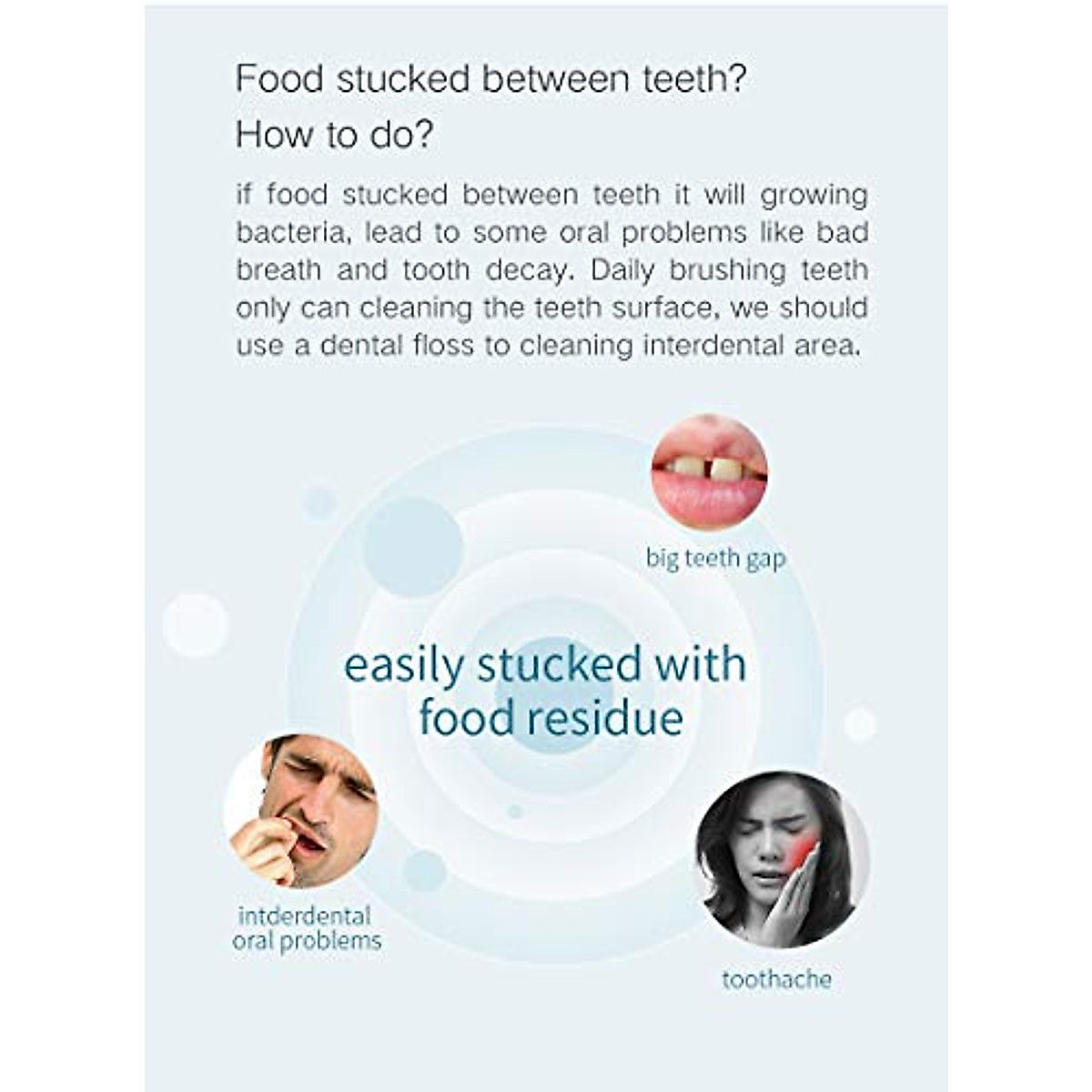 Flossers,Dental Floss,Floss Picks,Dental Floss Picks,YIMART 200pcs Dental Floss Flosser Picks Toothpicks Teeth Stick Tooth Cleaning Interdental Brush Dental Floss Pick Oral Hygiene Care (200 Count)