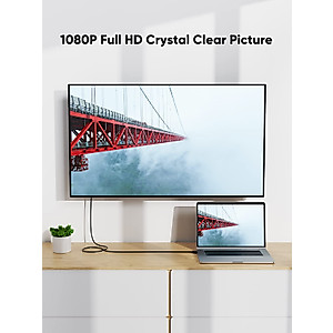 CableCreation DVI to HDMI Cable 5ft + USB C to VGA HDMI DVI Adapter