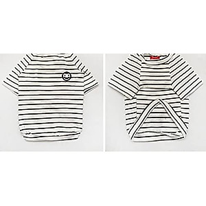 Dog and Owner Matching T-Shirts Family Clothes for Dog Pitbull Dog Clothes Shirt for PaPa and Mama- Mom and Pet Shirt are Sold Separately (Pet-3XL, White)