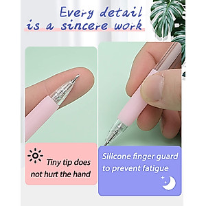 Oythiem Pen Knife Craft Cutting Tools - Craft Knife, Paper Pen Cutter Knife, Precision Paper Cutter Pen Student Utility Knife Pen with Refillable Tungsten Steel Cutter Head Refill, 12 PACK