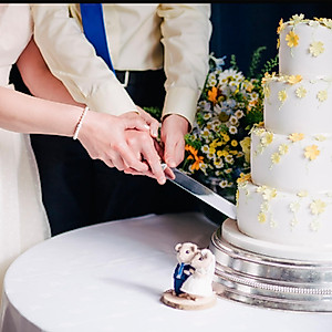 Wedding Cake Knife and Server Set Cake Cutter Cake Cutting Set for Wedding Cake Birthday Gift Set Cutter and Pie Spatula for Wedding, Birthday, Parties and Events