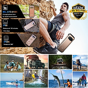 DOOGEE V30T 5G Unlocked Smartphone, 6.58-Inch FHD+ 120Hz Display, 108MP Flagship Camera, 20GB RAM, 256GB Storage, 10800mAh Battery, Rugged Gold