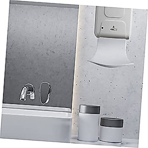 GARVALON 2Pcs Plastic Water Tray soap Dispenser drip Catcher drip pan for Washing Machine soap Dispenser Wall Mount Wall Mount soap Dispenser Bracket drip Tray Toilet abs White soap Holder