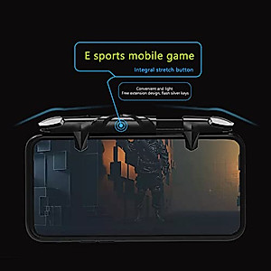 Ranvo Pubg Mobile Trigger, Four Speed Mobile Mobile Game High Frequency Electromagnetic Mobile Controller for Mobile Phones