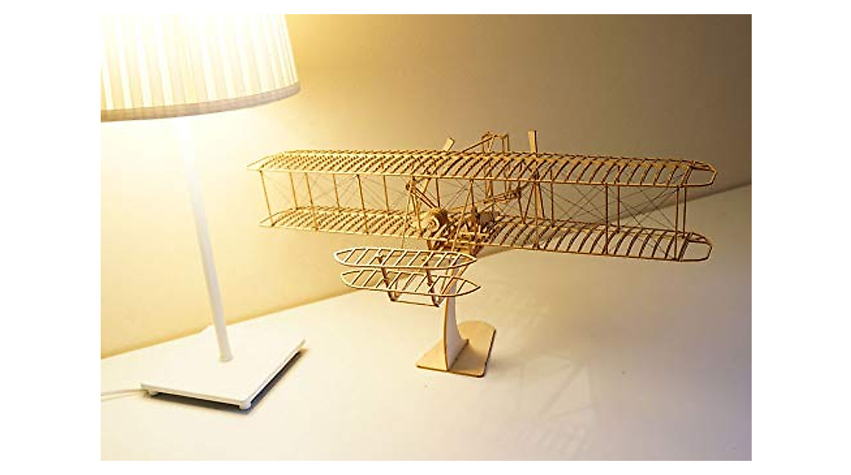 Wright Brothers Flyer Balsa Wood Airplane Model Kit DIY