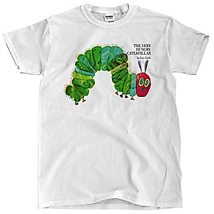 Printed The Very Hungry Caterpillar Book by Eric Carle White T-Shirt (m)