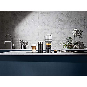 Nespresso Vertuo Next Coffee and Espresso Maker by De'Longhi with Aeroccino Milk Frother, White