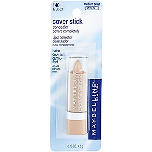 Maybelline New York Cover Stick Corrector Concealer, Medium Beige, 0.16 oz.