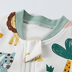 LULUMONKEY Toddler Sleep Sack with Feet 2T-3T, Summer Wearable Blanket for Early Walker, TOG 0.5 Light Weighted Baby Sleeping Bag with Legs for Boys Girls, Forest