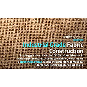 Sandbaggy Burlap Sand Bags - Size: 14" x 26" - 50 lb Weight Capacity - For Flooding, Flood Water Barrier, Tent Sandbags, Store Bags - Sandbags-Sand Not Included - Sand Bags for Flooding(10 Bags)