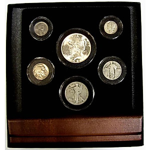 United States Coins of Yesteryear Five Coin Set in Air-tite Display