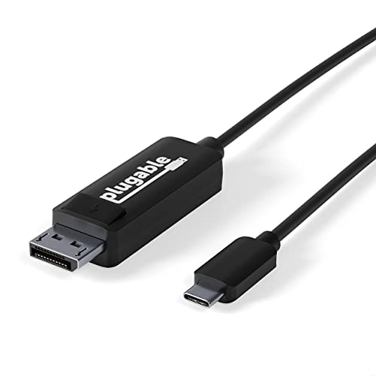 Plugable USB C to DisplayPort Cable 6 feet (1.8m), Up to 4K at 60Hz, USB C DisplayPort Cable - Compatible with Thunderbolt 4 / 3 and USB-C