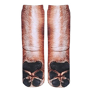 Folouse Stocking Stuffers for Women Animal Paws Socks, Easter Basket Stuffers for Teens Boys, Dog Paw Socks Funny Gift