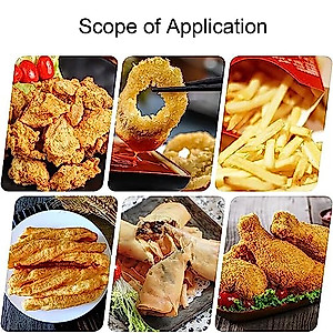 Commercial Gas Deep Fryer Countertop Stainless Steel Kitchen Frying Machine Removable Baskets & Lid, For Commercial Restaurant Countertop Family Food Cooking (Color : 10L+10L+2xFried Baskets)