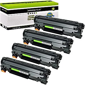 greencycle 4 PK Compatible Black Laser Toner Cartridges CE278A 78A Compatible for HP Laserjet P1606dn P1566