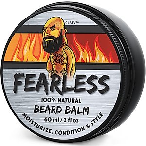 Claev Beard Balm (2 oz), 100% Top-Grade Natural Beard Conditioning & Styling Balm, Designed for Rugged, Active, or Outdoorsy Men, Includes Shea Butter, Vegan Beeswax, Cedarwood Oil, is a US Company