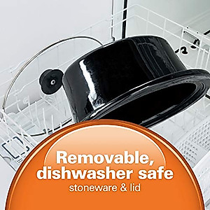 Hamilton Beach Stay or Go Portable 6-Quart Slow Cooker With Lid Lock, Dishwasher-Safe Crock, Silver (33262)