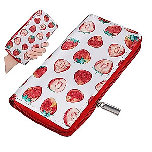 Cabilock Leather Wallet 5pcs wallet strawberry purse girl gifts kawaii plant accessories girls gifts fruit Ornament Miss leather Purses