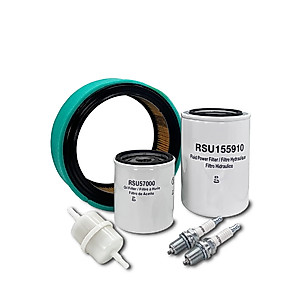 HERO Maintenance Filter Kit For Scag STT61A-23CH Turf Tiger Zero-Turn Mower Filters Compatible With OEM 4708303S 2408302S 5205002S 2405013S 2513212S 48758 With Kohler Engine CH23 76523