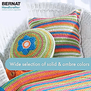 Bernat Handicrafter Cotton Country Red Yarn - 6 Pack of 50g/1.75oz - Cotton - 4 Medium (Worsted) - 80 Yards - Knitting/Crochet