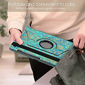 Fintie Rotating Case for Samsung Galaxy Tab S5e 10.5 2019 Model SM-T720/T725/T727, Premium PU Leather 360 Degree Swivel Stand Cover with Auto Sleep/Wake, Shades of Blue