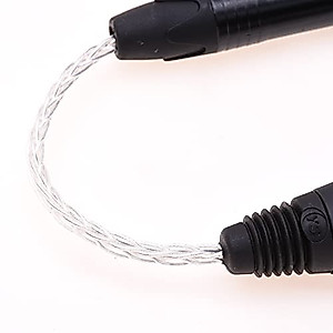 GAGACOCC 8 Cores Braid Pcocc Silver Plated Cable 1/4 6.35mm Male to 4-pin XLR Female Balanced Cable Hi-end Headphone Audio Adapter