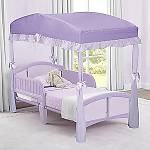 Delta Children Girls Canopy for Toddler Bed, Purple