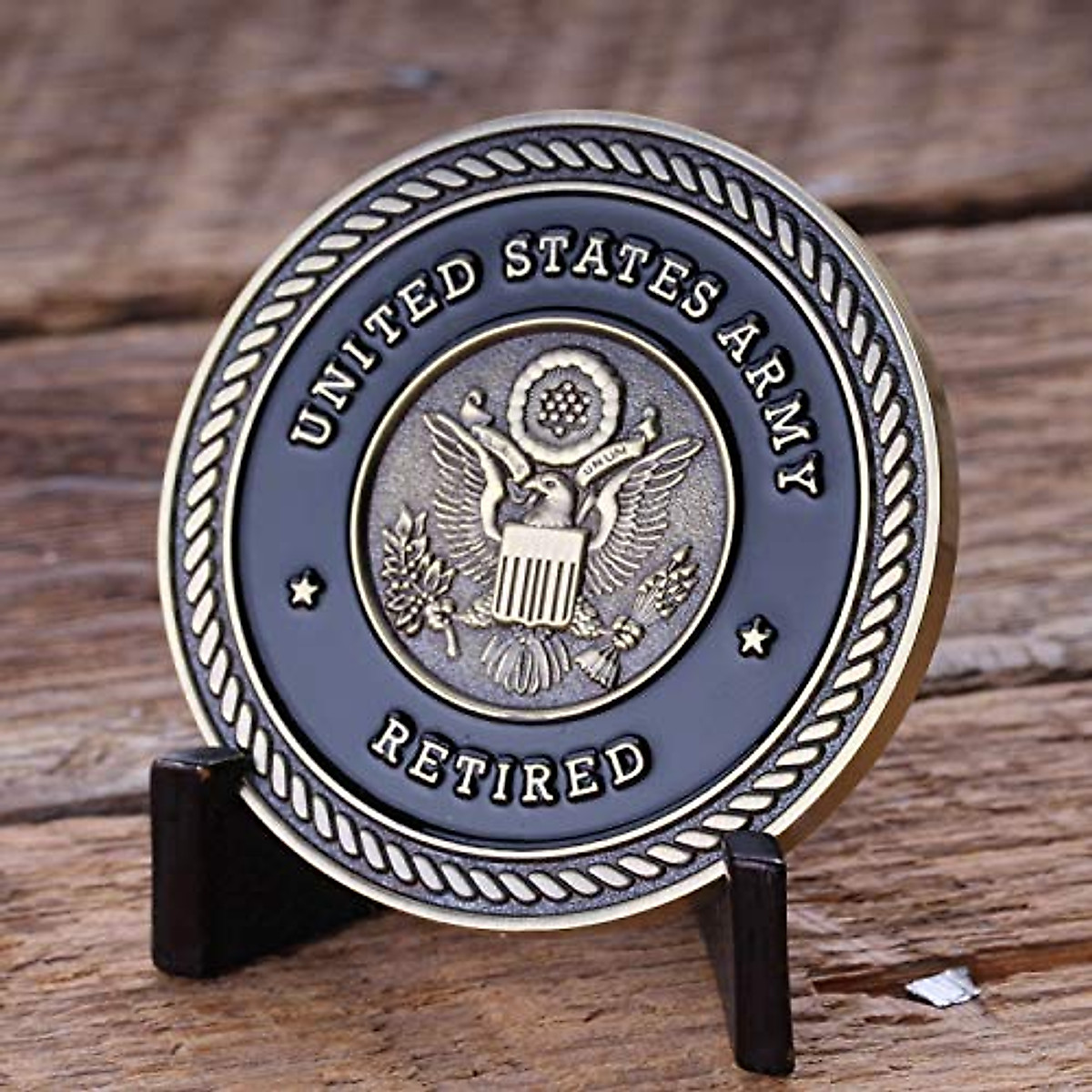 Army Retired Challenge Coin - United States Army Challenge Coin - Amazing US Army Retired Military Coin - Designed by Military Veterans!