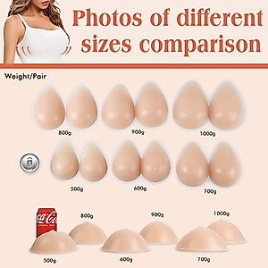 Windsleeping 1 Pair A Cup Self Adhesive Teardrop Concave Silicone Breast Forms Mastectomy Prosthesis Bra Enhancers