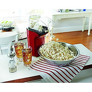 Hamilton Beach Electric Hot Air Popcorn Popper, Healthy Snack, Makes up to 18 Cups, Red (73400)