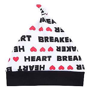 Yruiz 3PC Baby Boys' Mommys' Little Valentine Heart Breaker Outfit Long Pants with hat (6-12 Months)