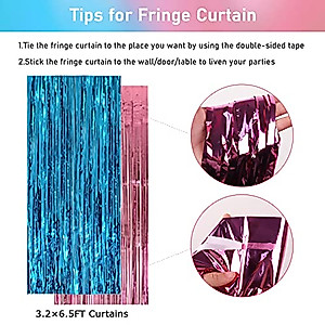 Gender Reveal Decorations,Gender Reveal Party Supplies,Beauty and Beats Reveal Backdrop Sign for Navy and Blush Baby Shower Party Supplies