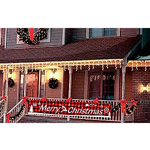 Merry Christmas Banner Christmas Decorations Merry Christmas Yard Sign Decor for Home Indoor Outdoor Party Decor Supplies