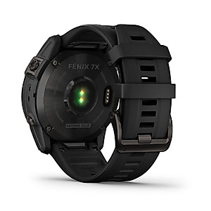 Garmin Fenix 7X Sapphire Solar GPS Smartwatch (Carbon Gray) Bundle with Primula Hamilton 12-Ounce Double Wall Stainless Steel Tumbler Bundle (2 Items)