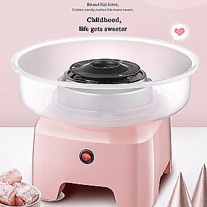 LOTIKS Cotton Candy Machine Children's Home Automatic Fancy Wiredrawing Mini Color Granulated Sugar Hand-Made Cotton Candy Machine(Blue)