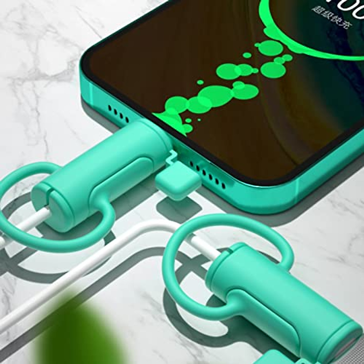 BGNTBUK Magnetic Type C Cable Fast Charging Data Soft Silicone Data Cable Cover Suitable for Type C Charging Cable Charger Cover C to C 6ft