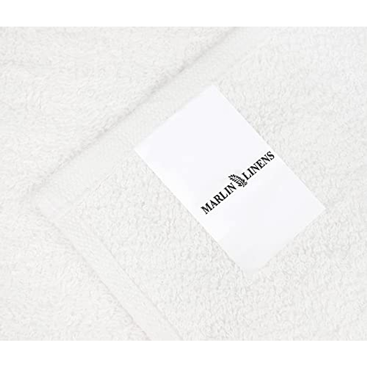 Marlin Linens Cotton Washcloth Set of 60 for Bathroom - 12x12 Inches Soft, Absorbent, and Durable Ideal for Bath, Face, and Hands, Gentle on Skin for Home, Gym, and Travel - White