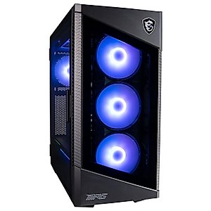 MPG Velox Gaming Desktop (NVIDIA GeForce RTX 4060, AMD 8-Core Ryzen 7 5700X, 32GB DDR4 RAM, 1TB NVMe SSD, WiFi, Windows 11 Home) RBG Gamer PC Computer