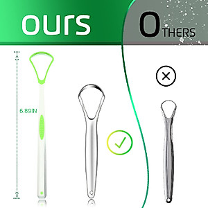 New Tongue Scraper, Premium Tongue Cleaner, Keep Oral Hygiene, Metal Tongue Scrapers, BPA Free, Medical Grade Stainless Steel, For Adults Kids, Bad Breath Treatment Tools
