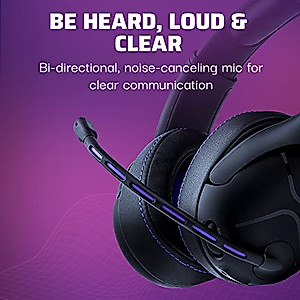 Victrix Gambit Black Wireless and Wired Gaming Headset with Mic - Microsoft Xbox One, Series X|S, PC - Esports-Ready Pro Audio, Noise Cancelling Microphone, Ultra-Comfort Over the Ear Headphones