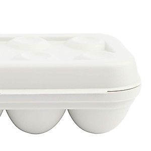 Egg Holders 12 Grids Kitchen Egg Holder For Refrigerator Plastic Egg Storage Container Fridge Egg Organizer Egg Holder Refrigerator Egg Trays Reusable Egg Container Egg Carton Egg Case