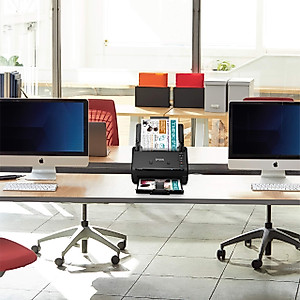 Epson Workforce ES-500W II Wireless Color Duplex Desktop Document Scanner for PC and Mac, with Auto Document Feeder (ADF) and Scan from Smartphone or Tablet (Renewed)