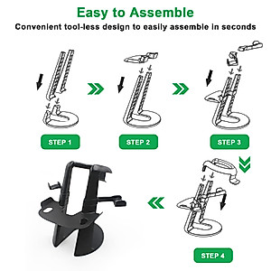 NexiGo VR Stand with Controller Holder for Oculus Quest, VR Headset Display and Controller Mount Station for Oculus Quest 1/2, Oculus Rift S, Oculus Rift, Black