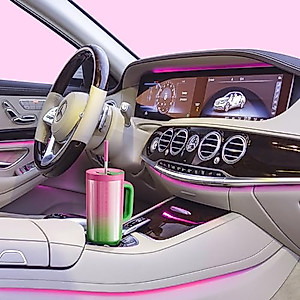 ENCOOL 40 oz Tumbler with Handle and Straw, 100% Leakproof Insulated Tumbler with Lid and Straw, Stainless Steel Travel Mug, Keeps Cold for 34 Hours, Car Cup Holder Friendly (Midnight)