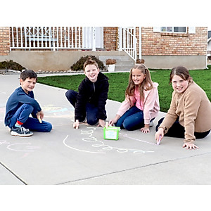 Kid Made Modern Non Toxic Sidewalk Chalk Bucket (24 Count) - Washable Colored Chalk Bulk Set for Kids and Toddlers Outdoor Games