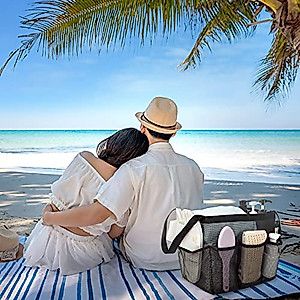 Attmu XL Mesh Shower Caddy Portable for College Dorm Room Essentials with 8 Pockets, Upgrade Large Capacity Hanging Shower Caddy Dorm Basket, Quick Dry Shower Tote Bag for Bathroom