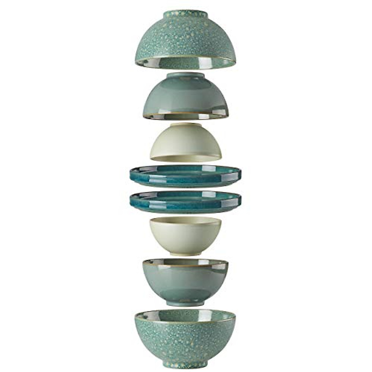 Lenox Luna Nesting Dinnerware Set, 11.40 LB, Green