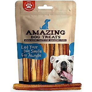Bully Sticks 6 Inch Regular Size (10 Pcs/Pack) - Premium Bully Stick Dog Chews - Long Lasting Bully Sticks for Dogs - Best Bully Stick Dog Bone - No Hide Dog Chew