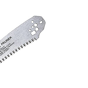 Universal Type Saw Blade, Compare the Holes on the Picture of the Blade and Your Pruner Pole and See if They Can Match Up, Pole Pruner Blade Replacement, Razor-Sharp Curved Blade Saw, Steel Blade with High Hardness and Sharpness, 15.5 inches Length