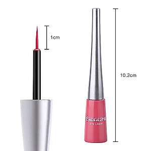 CHARMCODE 14 Colored Eyeliners - Liquid Color Eyeliner Highly Pigmented - White Eyeliner - Liquid Liner Coloful Set - Vivid Matte Eye Makeup